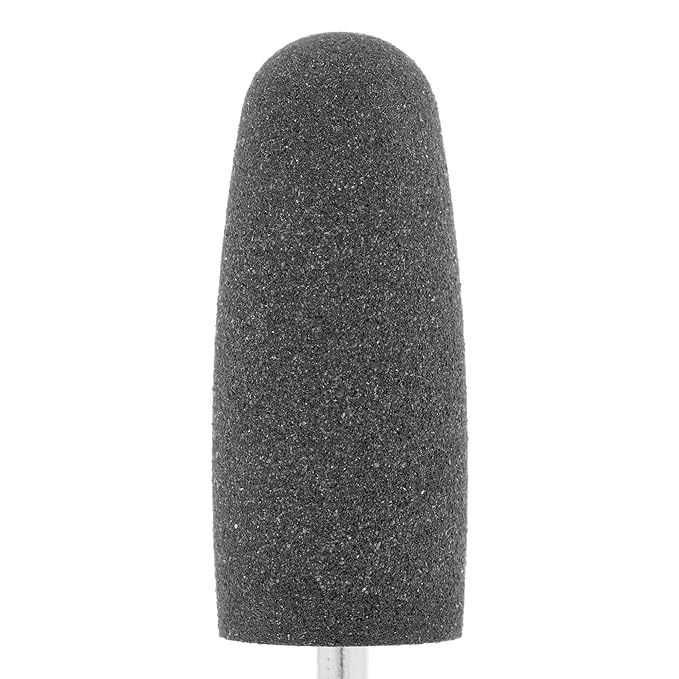 SILICONE POLISHER #, THICK ROUNDED BULLET, Gray | Kvadro Nail Store